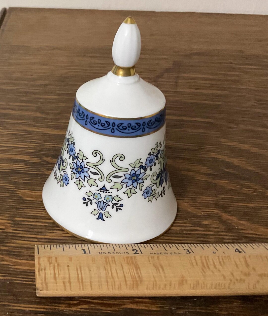 Royal Doulton Fine Bone China Bell Blue Floral - Etsy