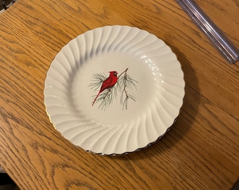 Christmas Cardinal Plate - Etsy
