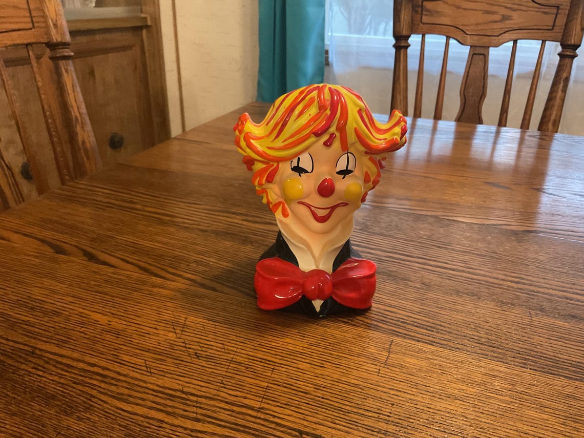 Inarco Clown Head Vase - Etsy