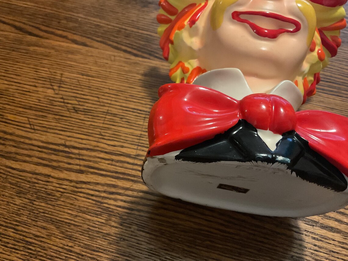 Inarco Clown Head Vase - Etsy