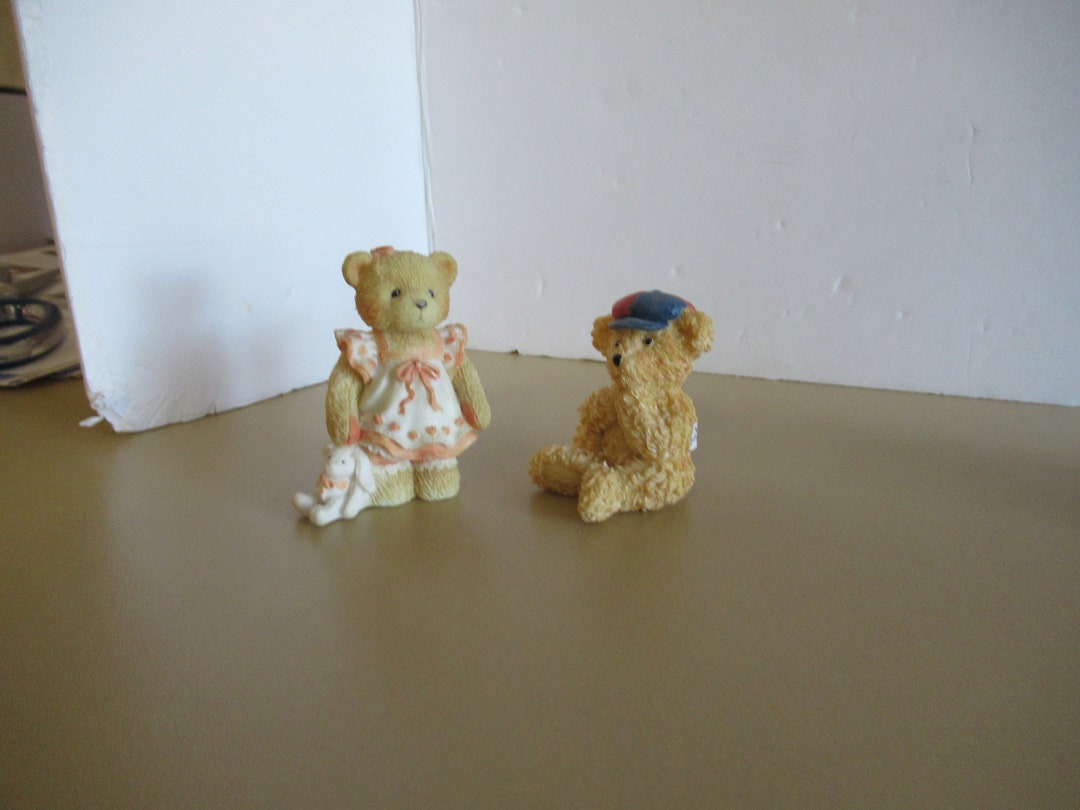 Pair of Resin Bear Figurines - Etsy