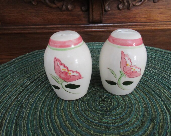 Stangl Wild Rose Salt and Pepper Shakers - Etsy