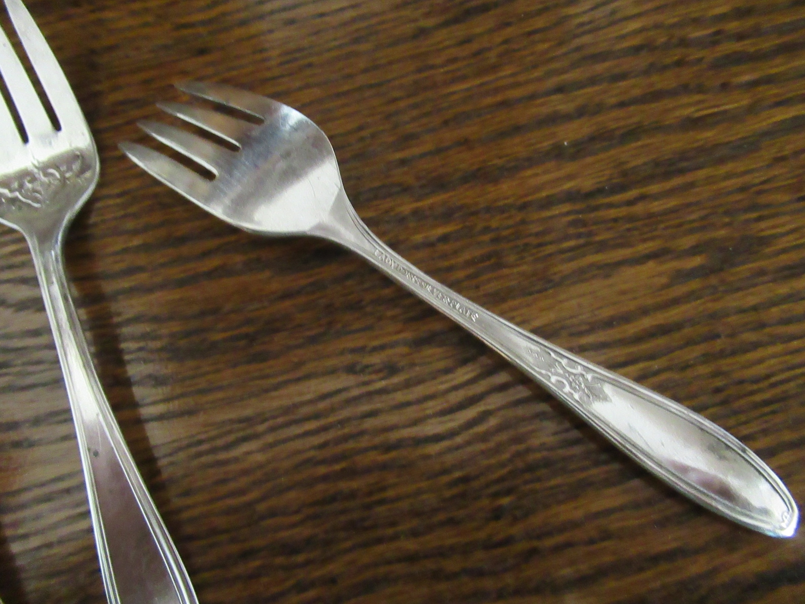 Lady Doris Silver Plate Princess Pattern Salad Forks | Etsy