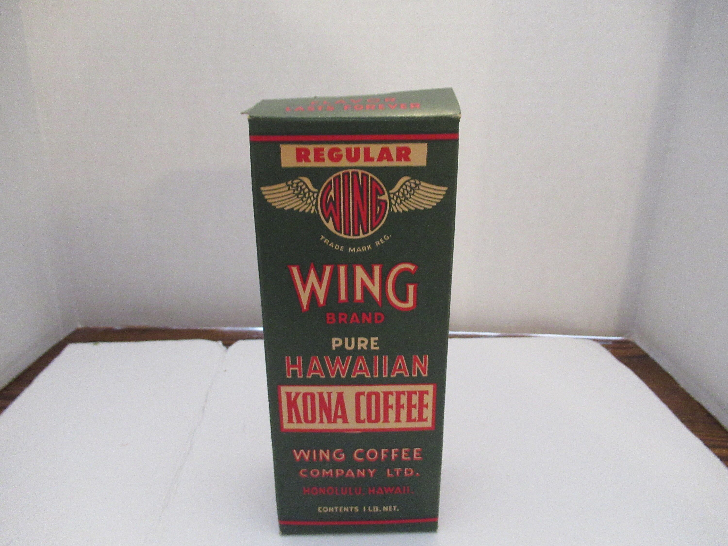 Vintage Wing Brand Kona Coffee Box - Etsy