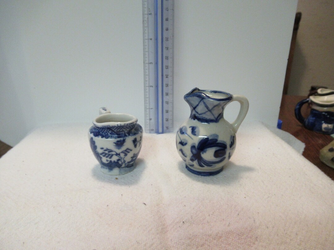 Blue Transfer Ware Pitchers Made in Occupied Japan - Etsy