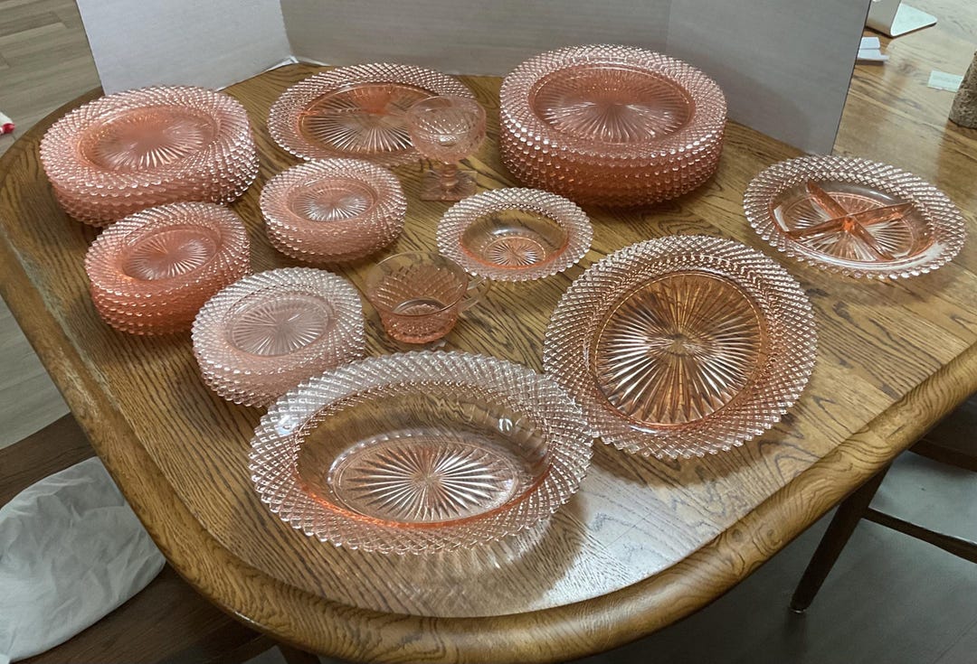 Miss America Pink Depression Glass Assorted Pieces - Etsy