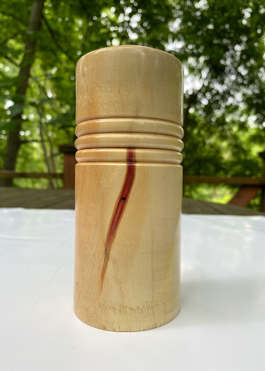 Figured Flame Box Elder Lidded Box - Etsy