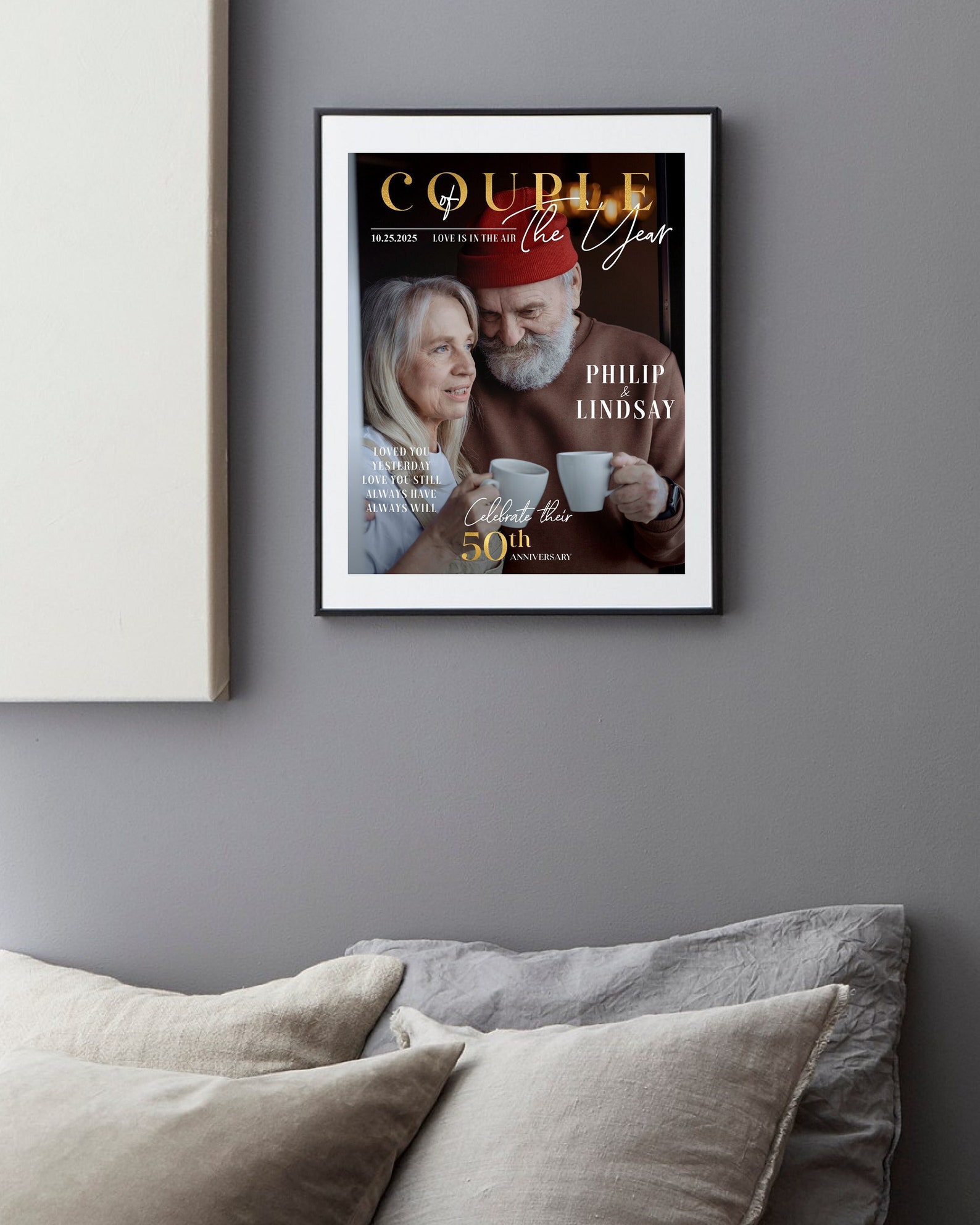 Couple of the Year Magazine Cover Custom Design Couple of - Etsy