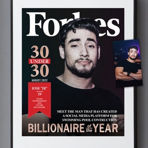 Custom Forbes Magazine Cover, Personalized Gift (digital Printable) - Etsy