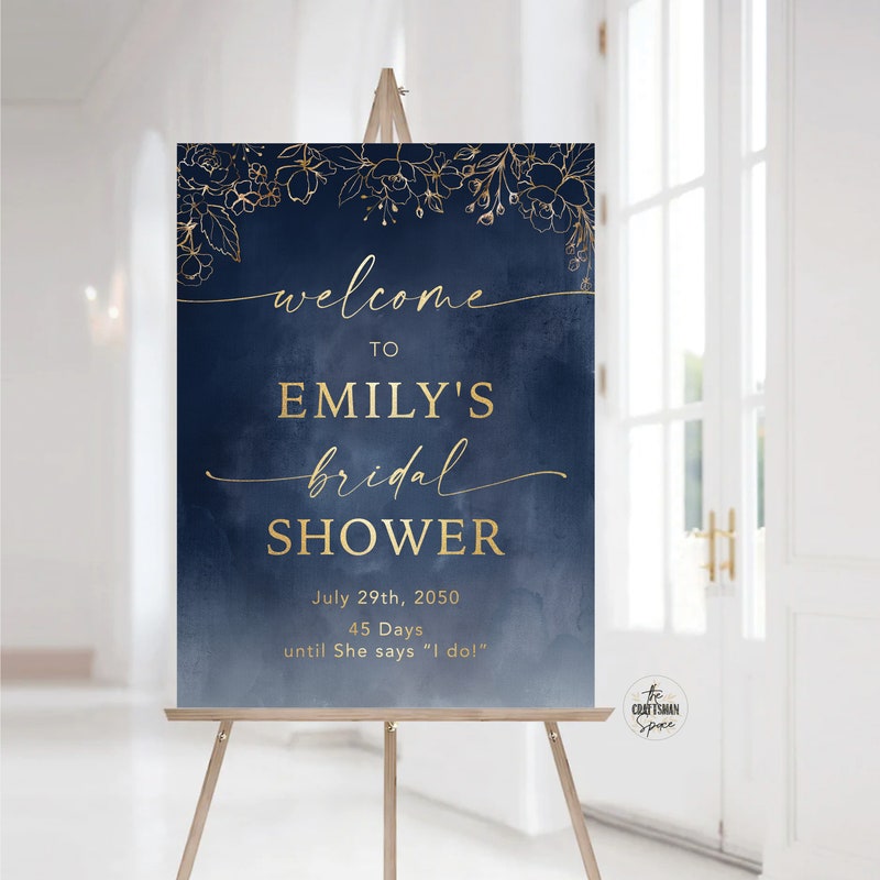 Navy Bridal Shower - Etsy