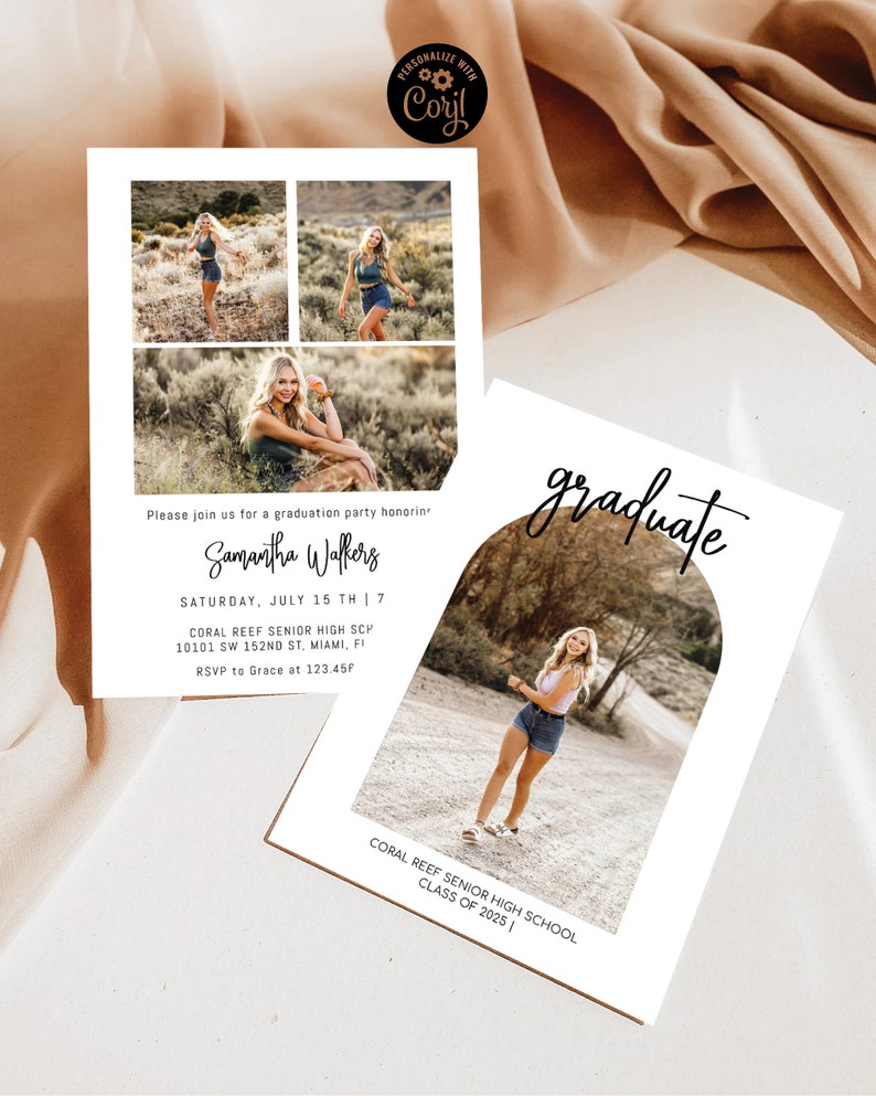 Graduation Party With Multiple Photos Invitation Photo - Etsy