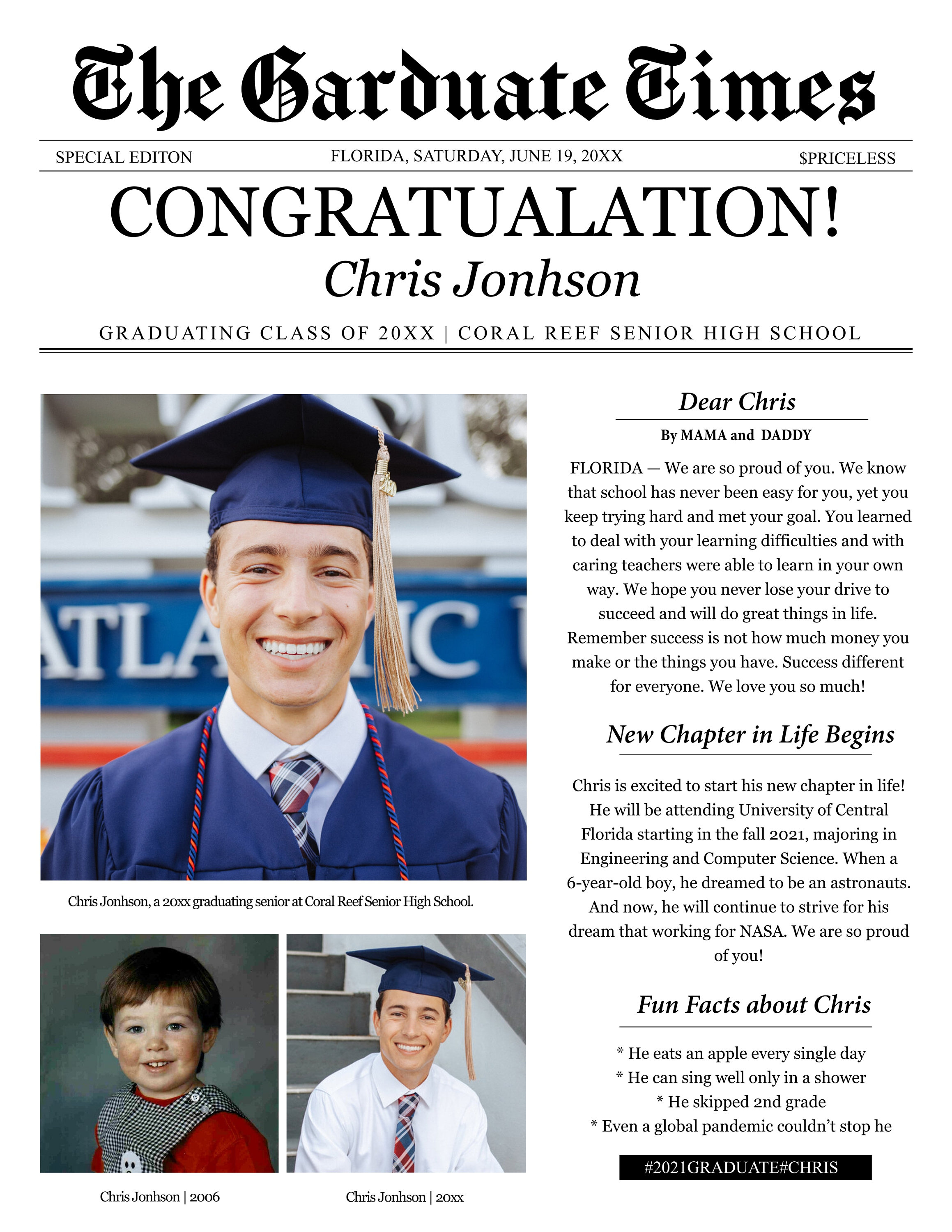 Graduation Announcements Wording For Newspaper at William Christy blog