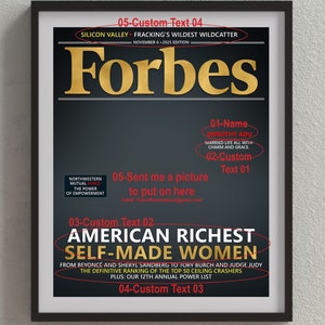 Custom Magazine Cover, Forbes, Person of the Year, Woman Empowerment ...