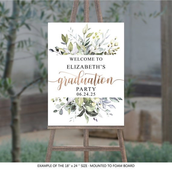 Graduation Party Welcome Sign Grad Party Sign Graduation | Etsy