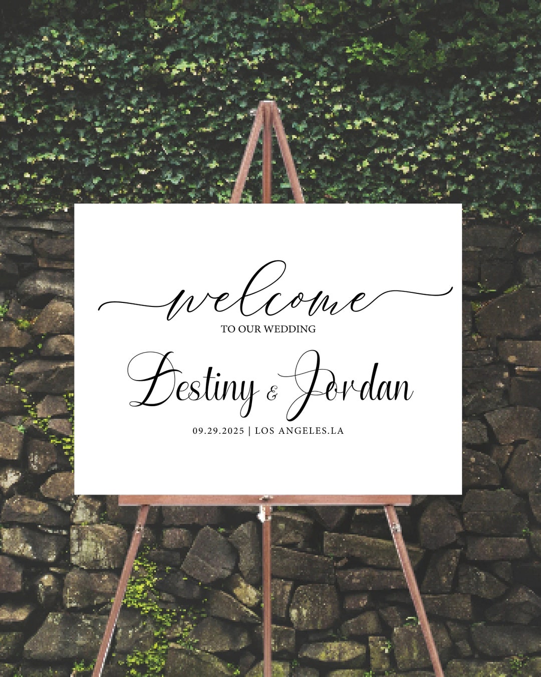 Wedding Welcome Sign, Ceremony, Digital Wedding Welcome Sign, Unique ...