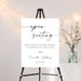 Minimalist Wedding Sit Anywhere Sign, Open Seating Sign, Printable Open ...