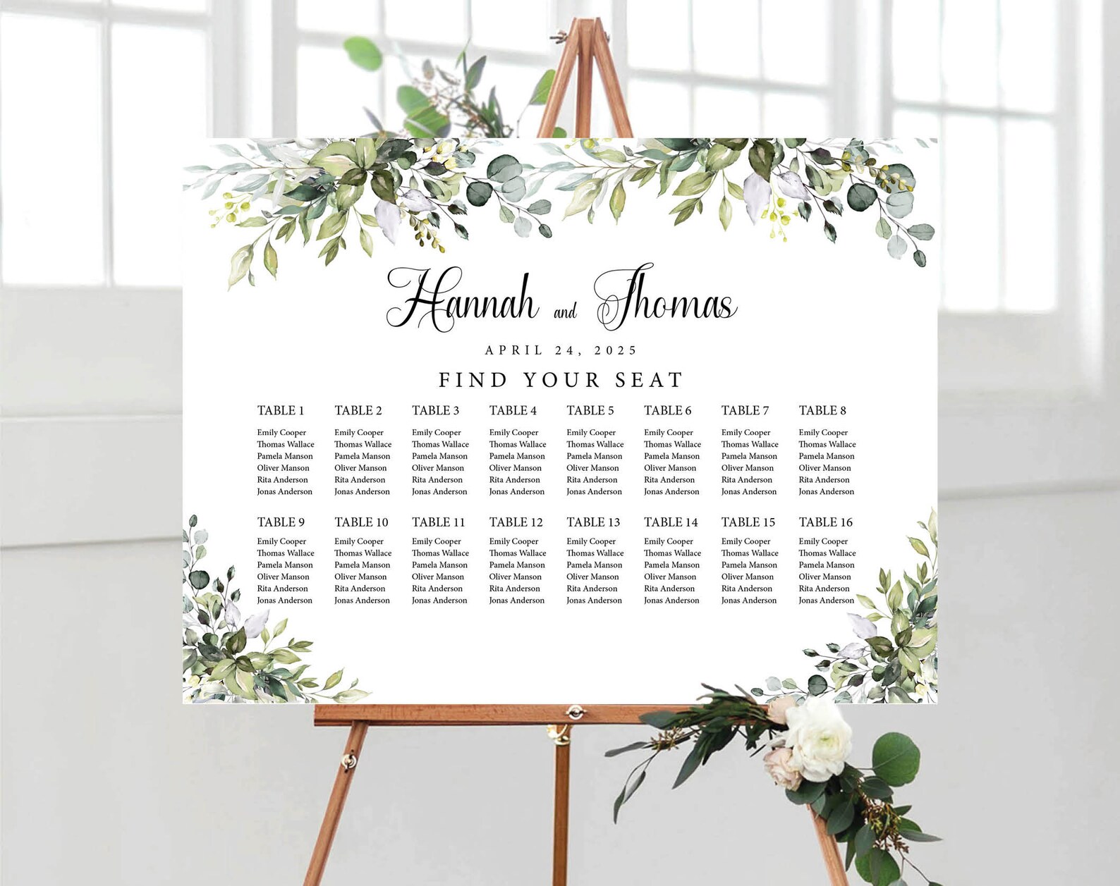 Wedding Seating Chart Wedding Seating Chart Alphabetical - Etsy