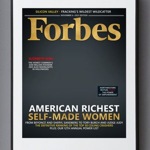 Custom Magazine Cover Forbes Person of the Year Woman - Etsy