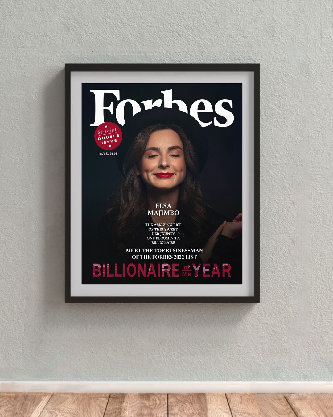 Custom Magazine Cover, Forbes Magazine, Billionaire of the Year, Gift ...