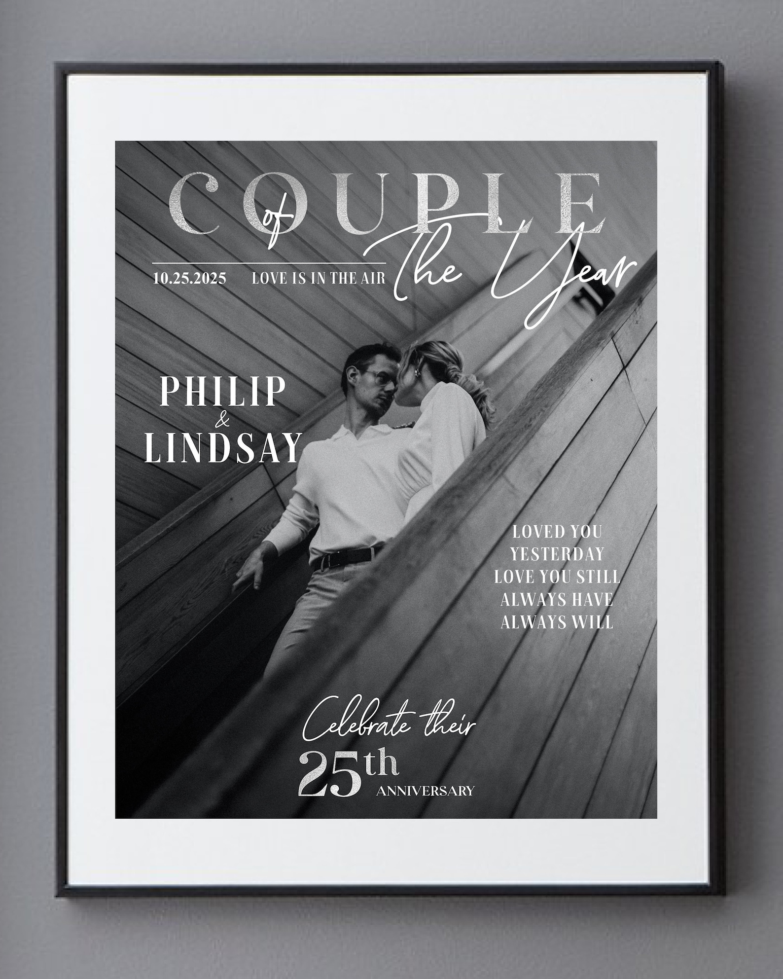 Couple of the Year Magazine Cover Custom Design Couple of - Etsy