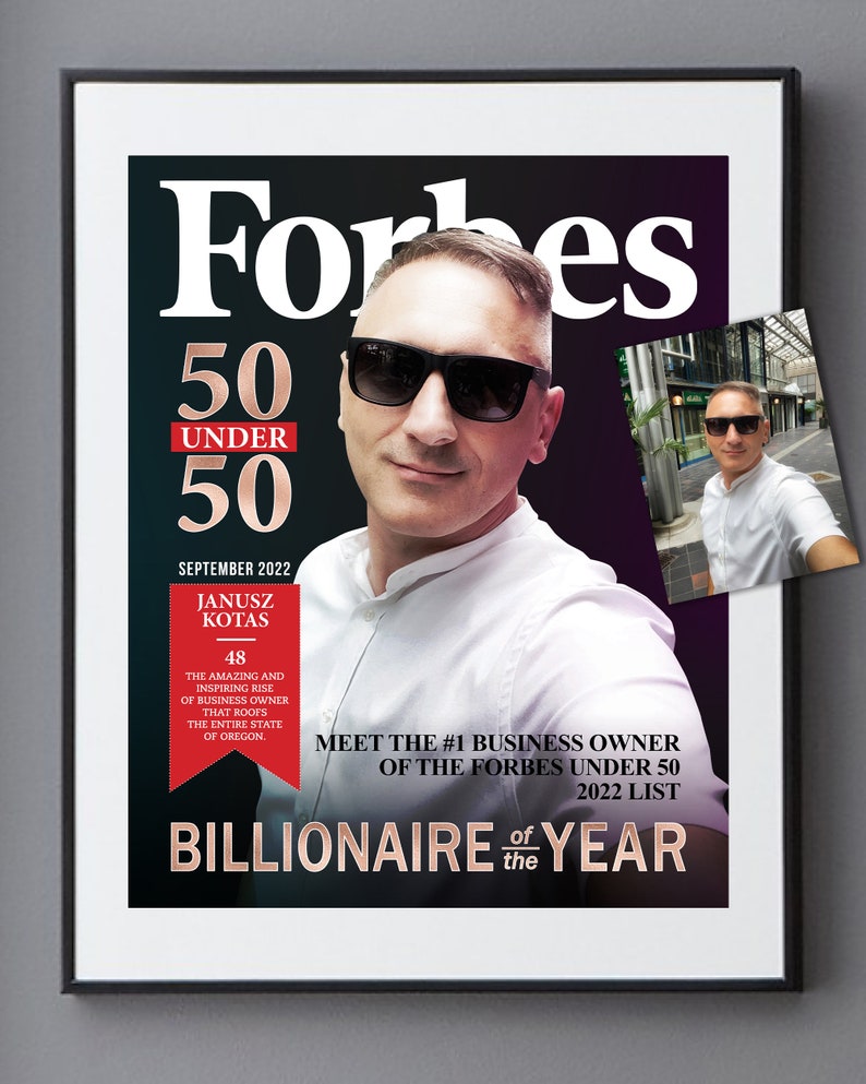 Custom Forbes Magazine Cover, Personalized Gift (digital Printable) - Etsy