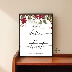 Please Take A Treat Sign, Dessert Table Sign, Candy Bar Sign, Sweets ...