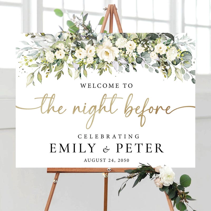 Rehearsal Dinner Sign Foam Board - Etsy