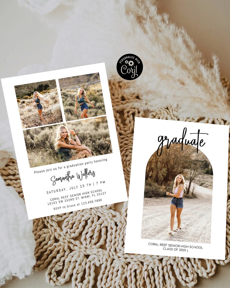 Graduation Party With Multiple Photos Invitation Photo - Etsy