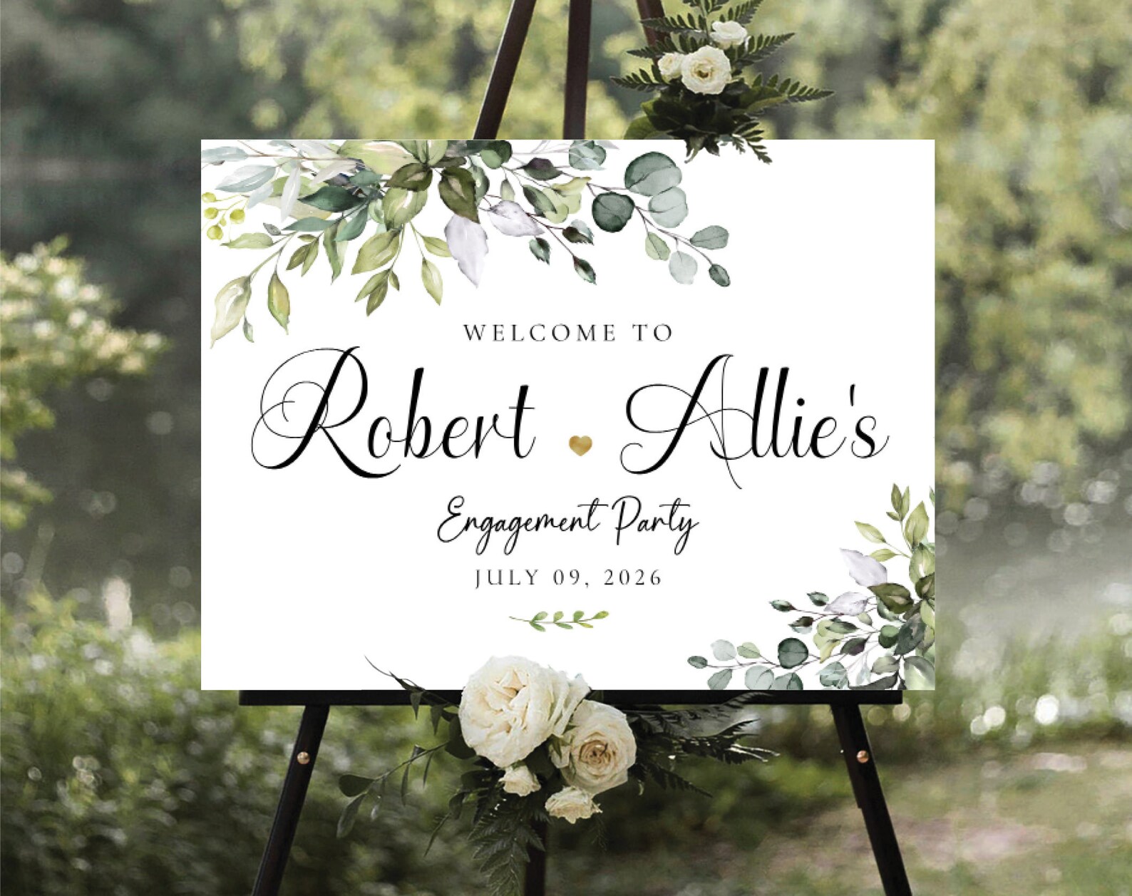 Engagement Welcome Sign Engagement Party Sign Engagement - Etsy