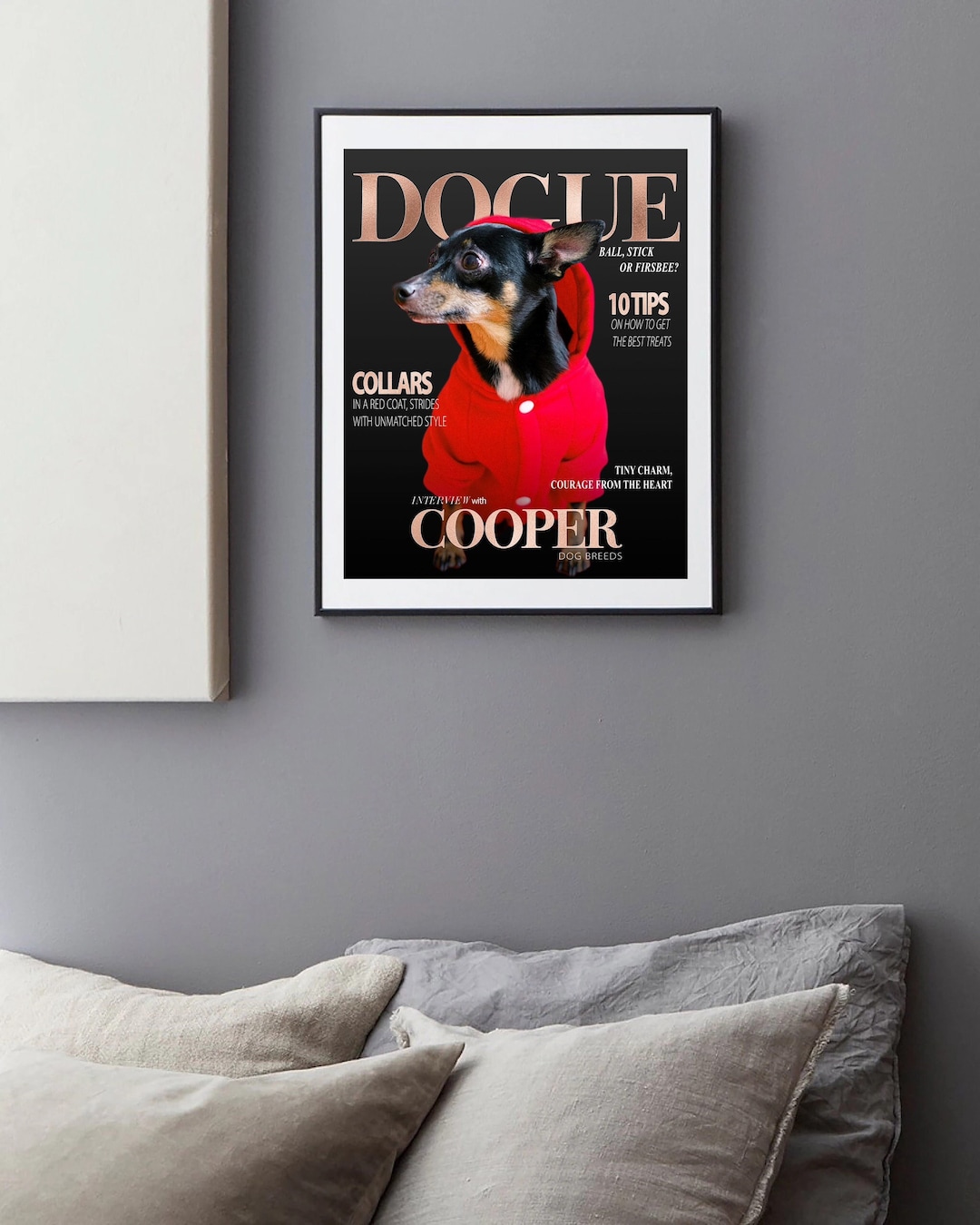 Custom Pet Portrait: Dogue Magazine Cover (digital File) - Etsy