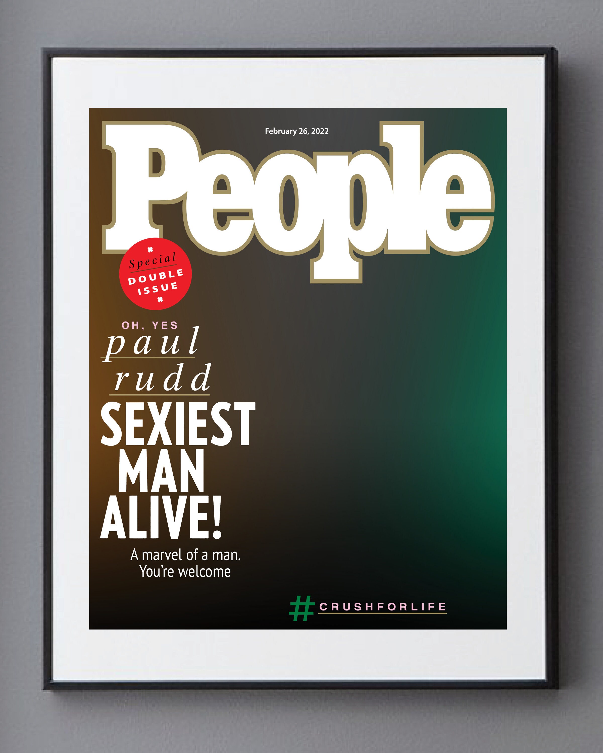 People Magazine Blank Template
