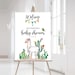 Llama and Cactus Baby Shower Welcome Sign (digital Printable) - Etsy
