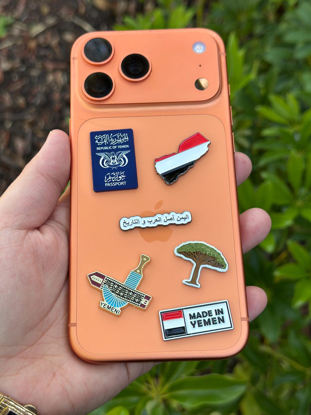 Yemen Flag Phone Case Sticker Metal Phone Sticker Yemen iPhone Case ...