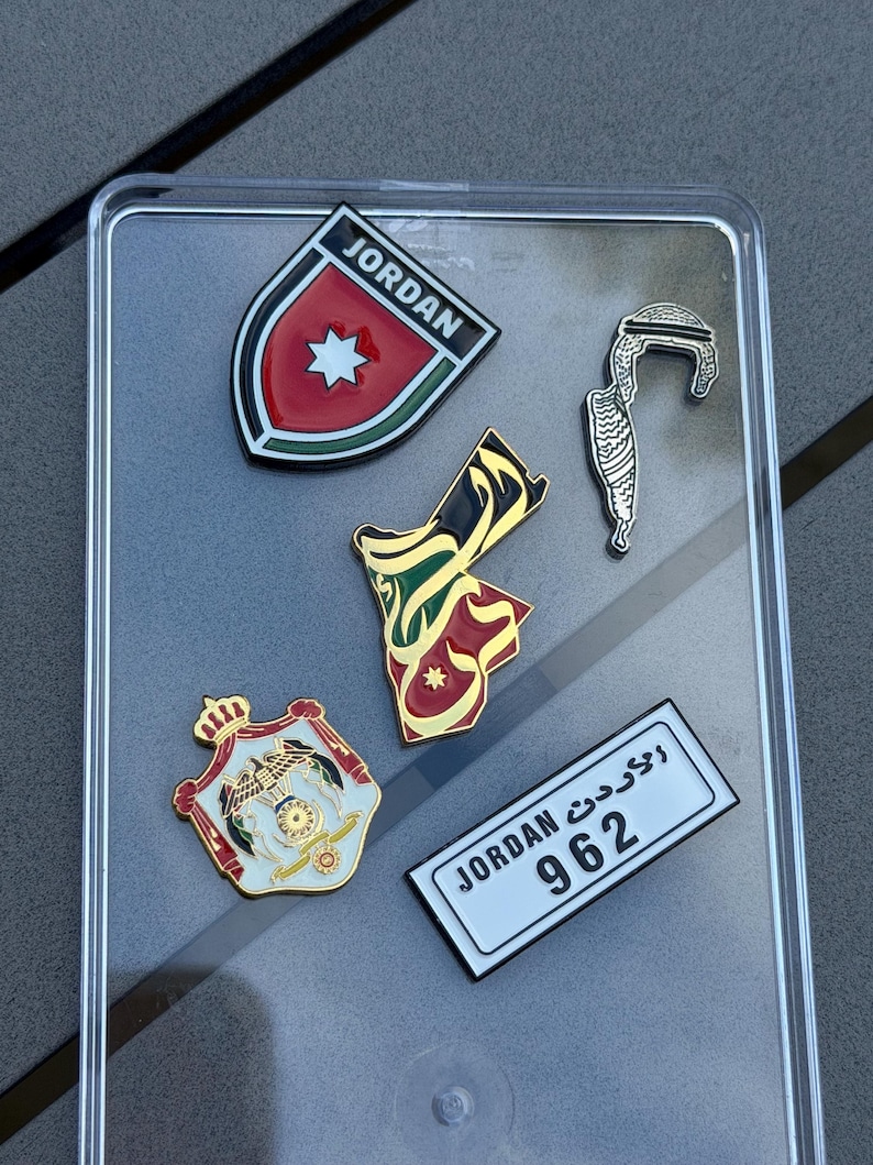 Jordanian Flag Metal Phone Sticker Tablet Sticker Laptop Sticker Metal ...
