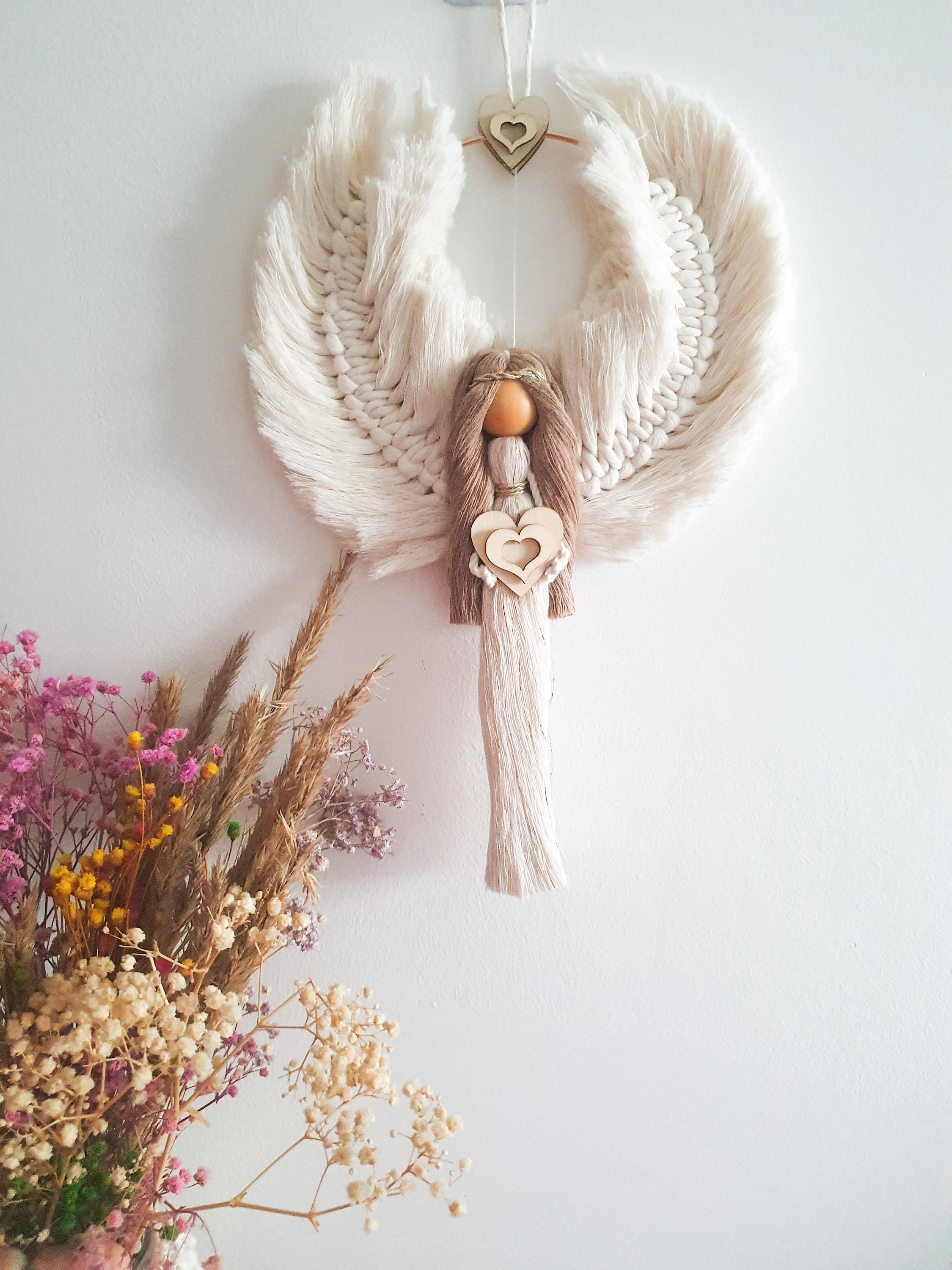 Guardian Angel, Macrame Angel Wall Hanging, Macrame Doll, Christmas ...
