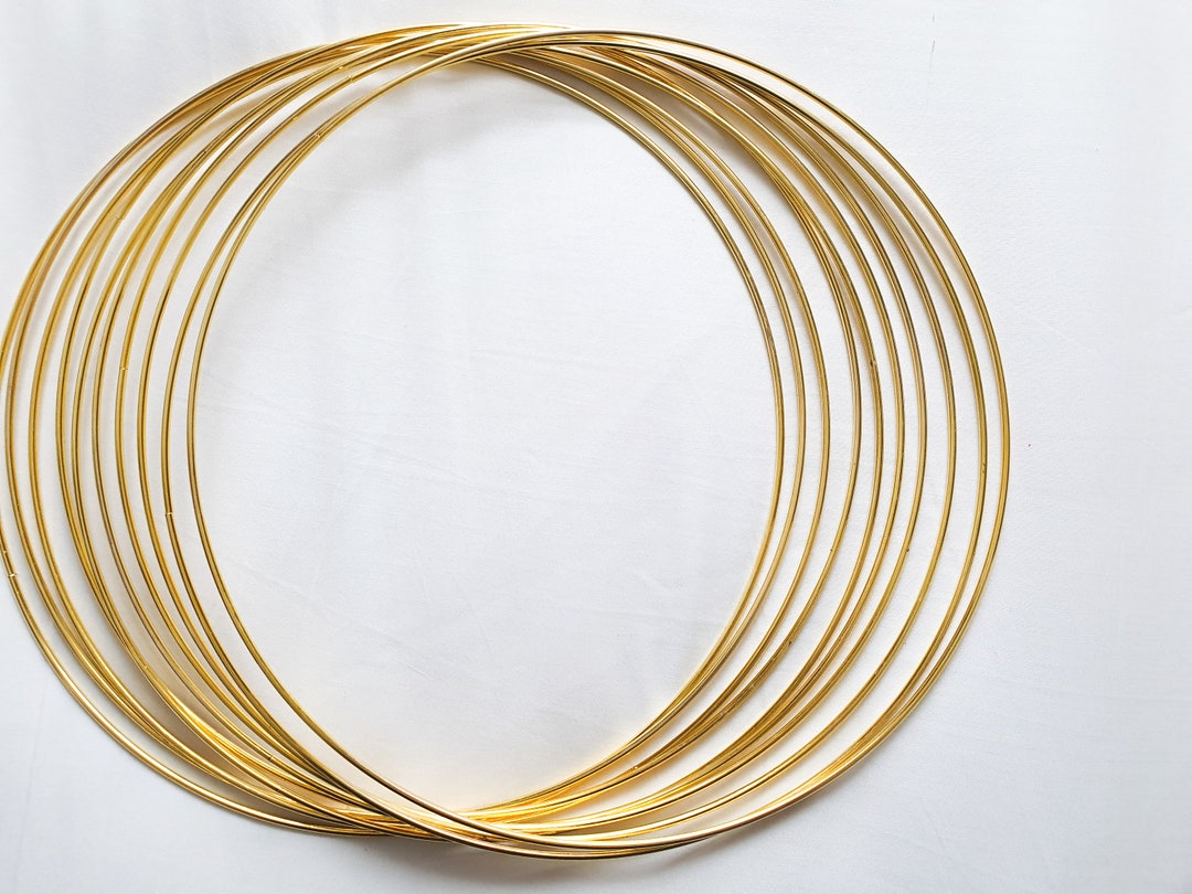 Gold Metal Hoop, Gold Craft Ring, Ring for Dream Catcher, Mandala ...