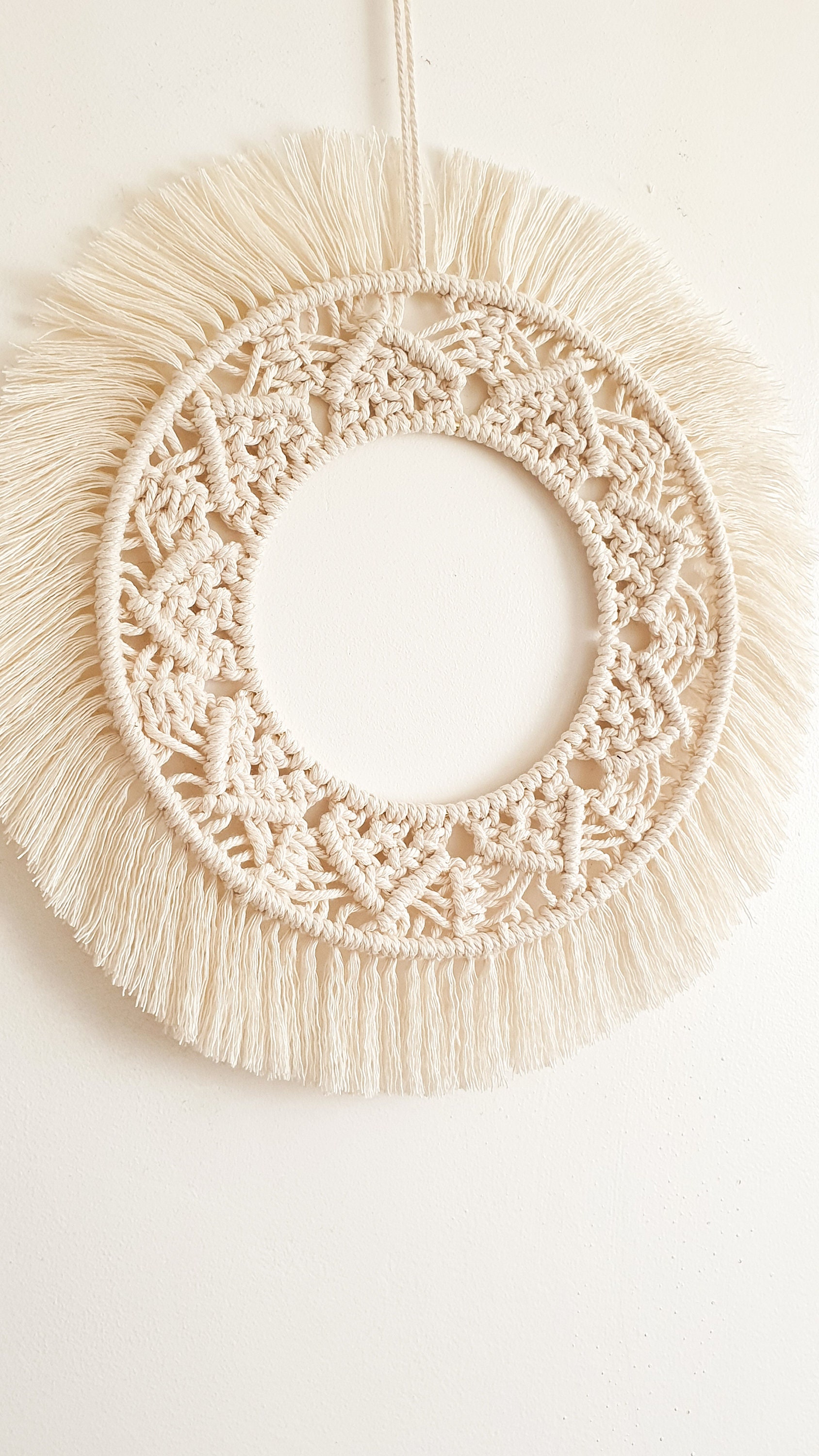 Macrame Mandala Wall Hanging Boho Home Decoration - Etsy