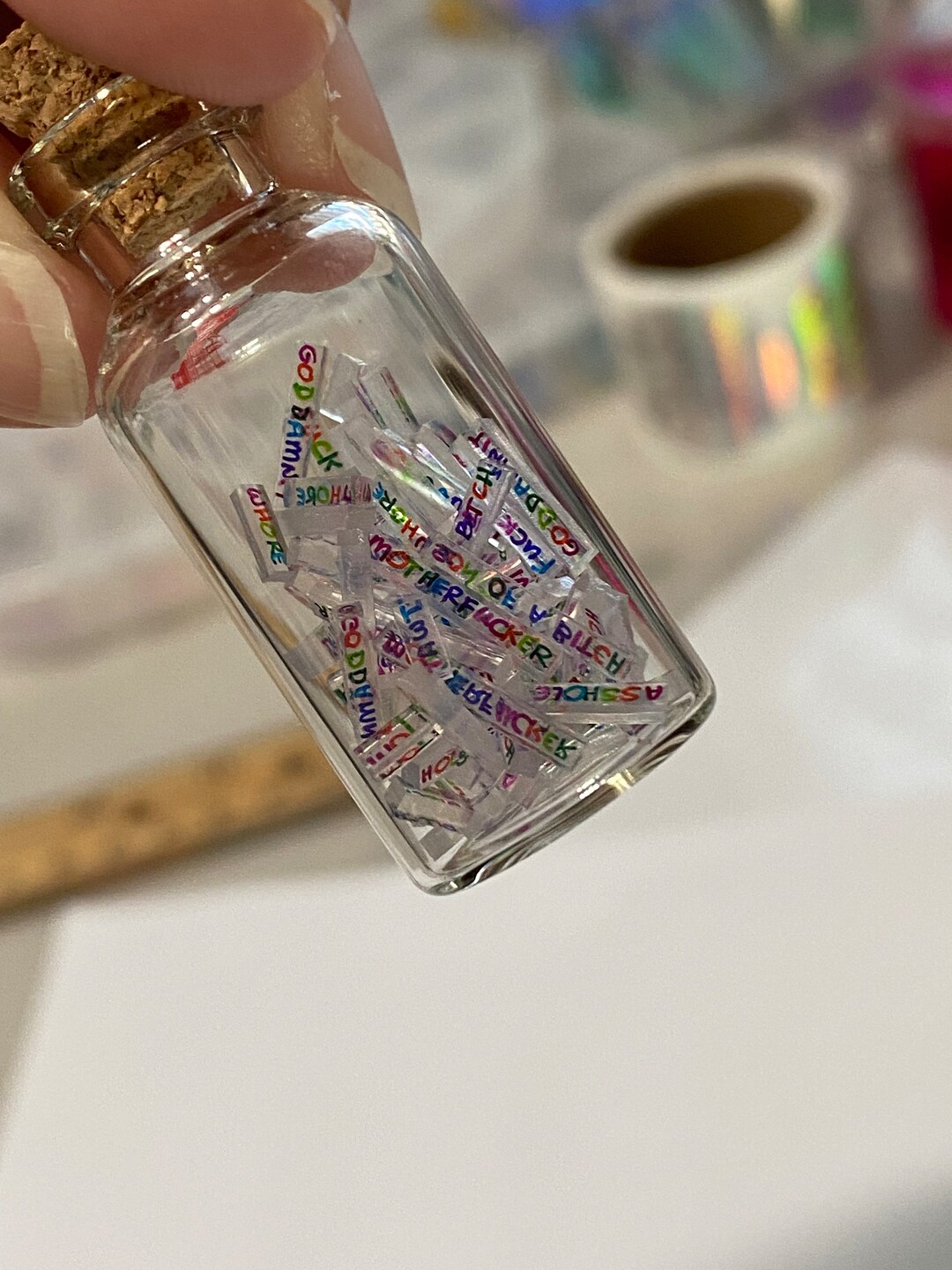 Mini Jar of Cuss Words - Etsy