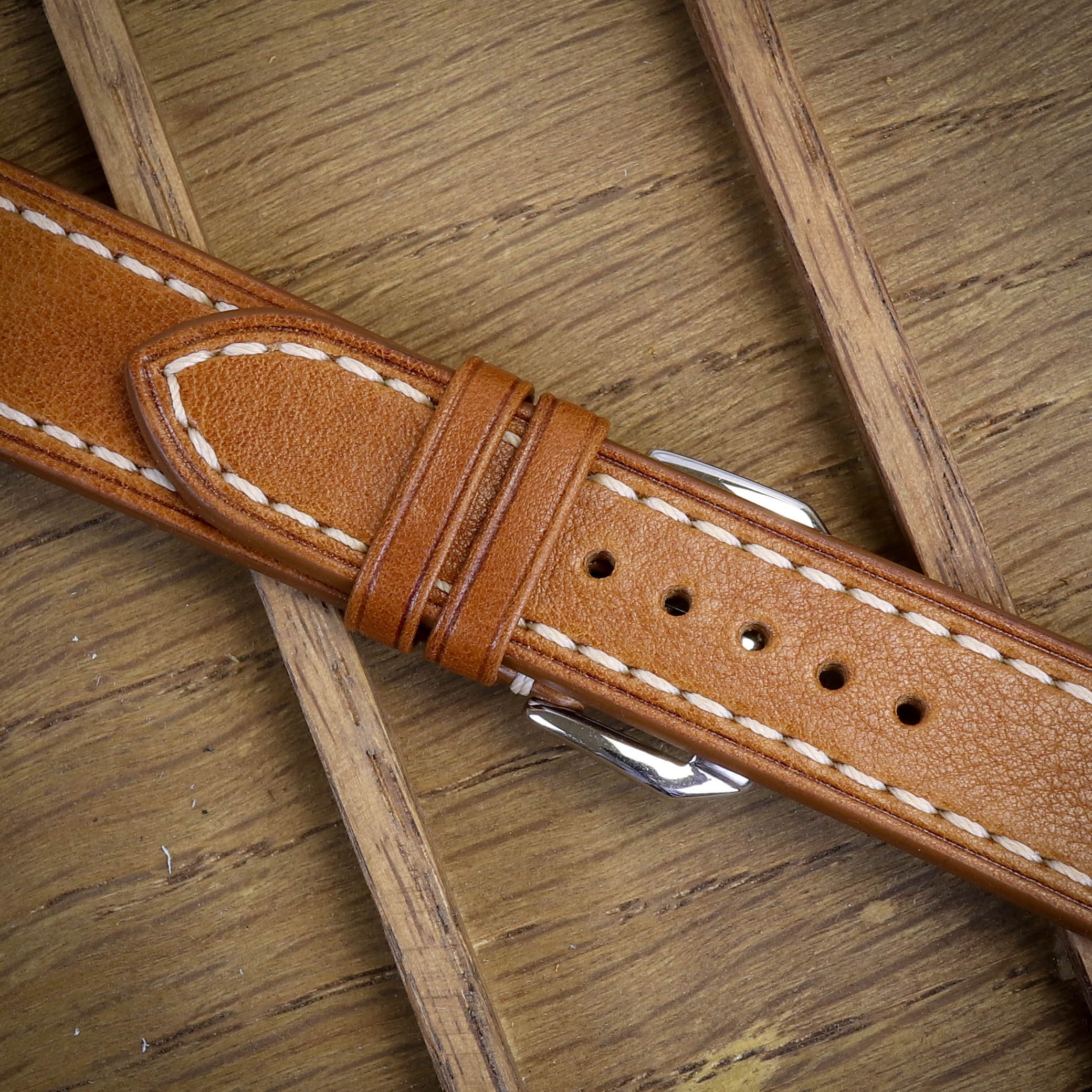 Tan Full Grain Leather Handmade Watch Strap/quick Release - Etsy