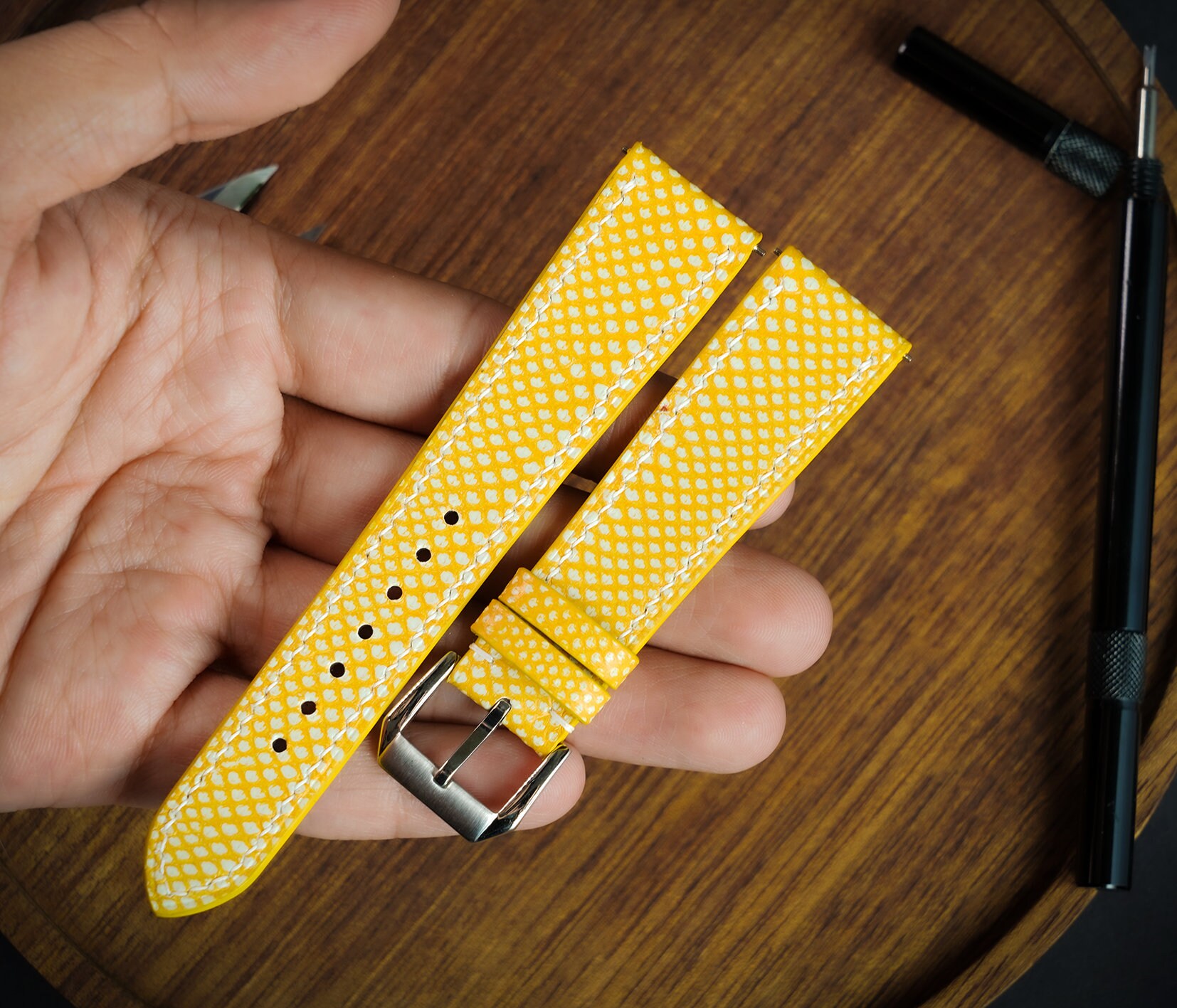 Karung Sea Snake Leather Watch Strap/quick Release Watch - Etsy