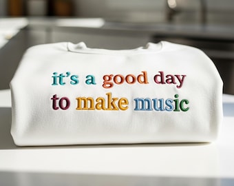 It's A Good Day to Make Music Embroidered Shirt Music Lover Shirt Gift ...