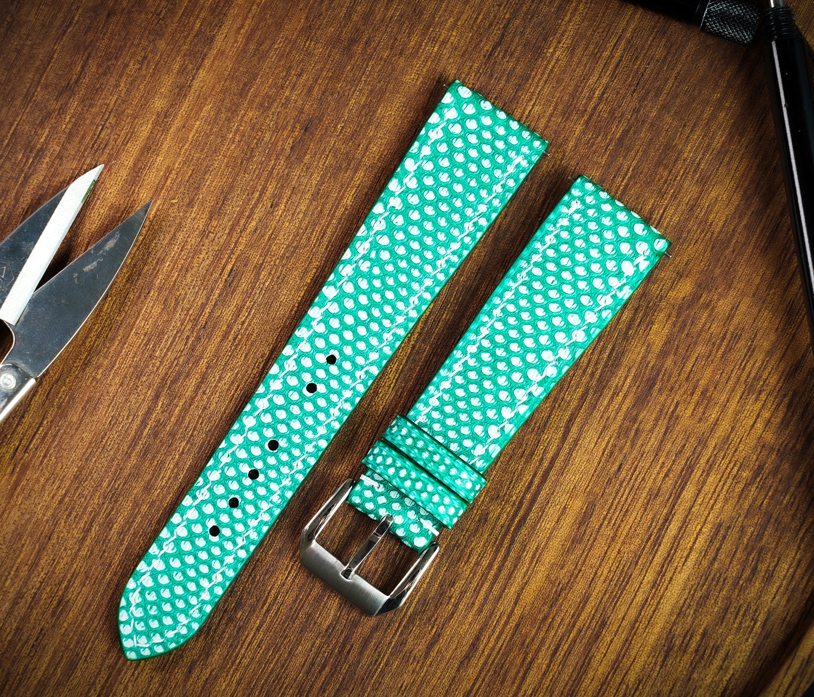 Karung Sea Snake Leather Watch Strap/quick Release Watch - Etsy