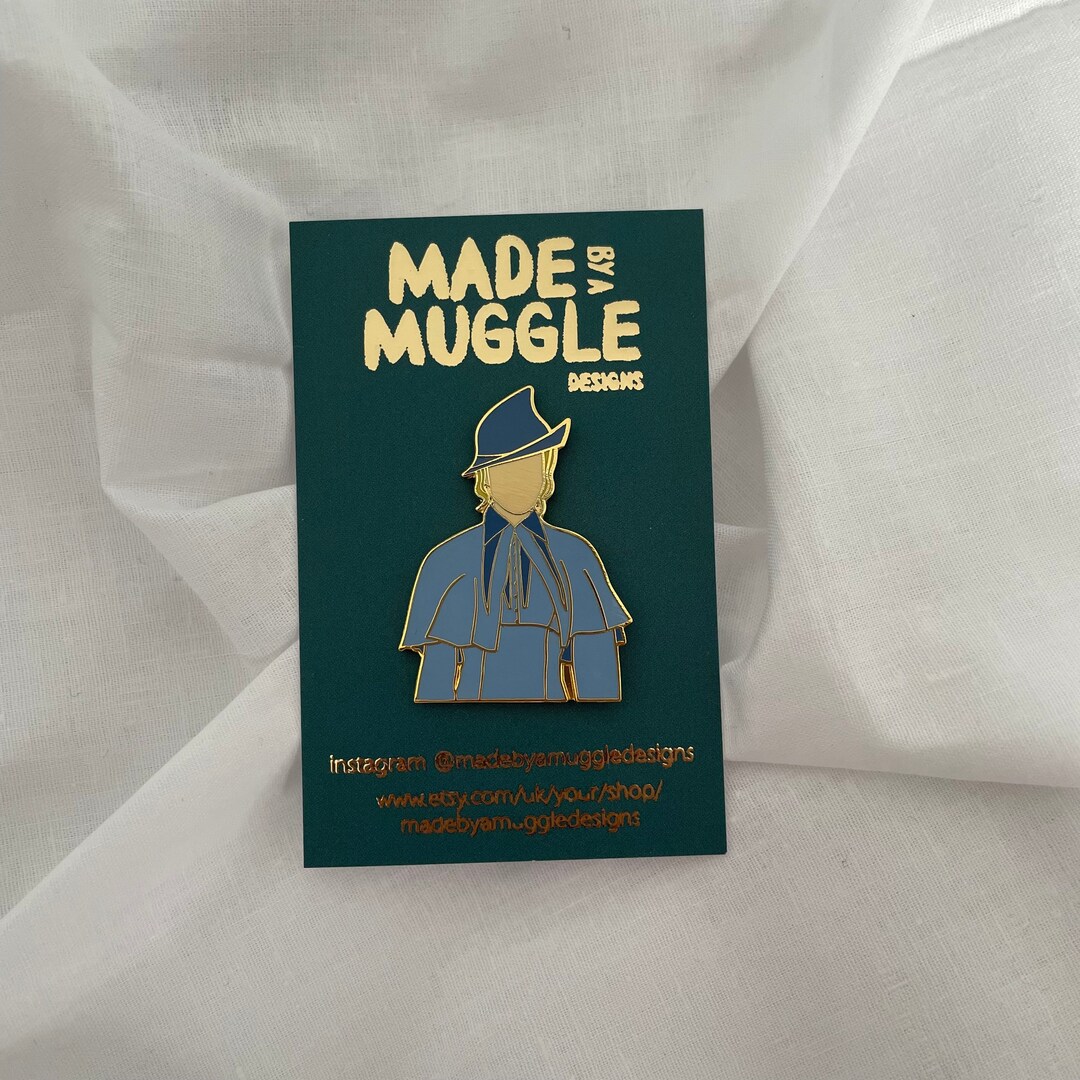 Buy Girl in Blue Pin Badge Enamel Pin Online in India - Etsy