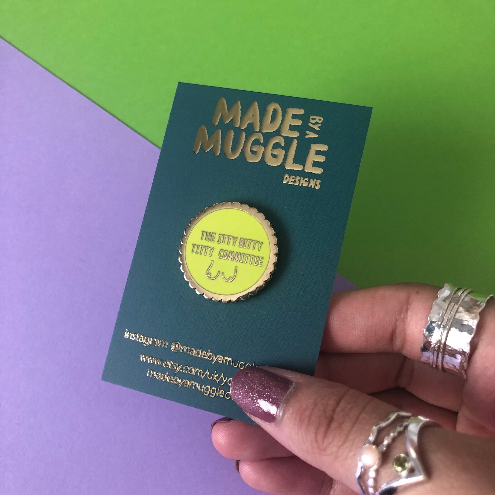 The Itty Bitty Titty Committee Enamel Pin Tits Pin Badge Boobs Etsy