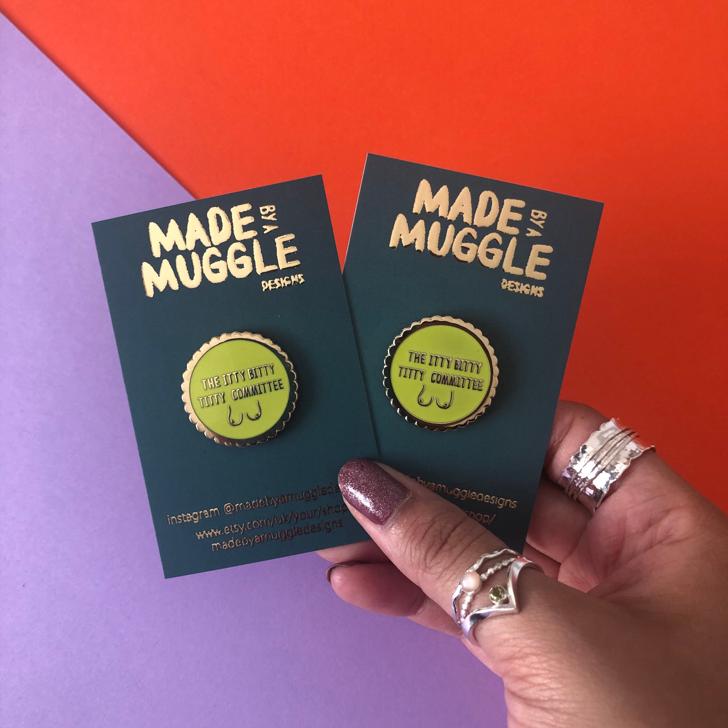 The Itty Bitty Titty Committee Enamel Pin Tits Pin Badge Boobs - Etsy