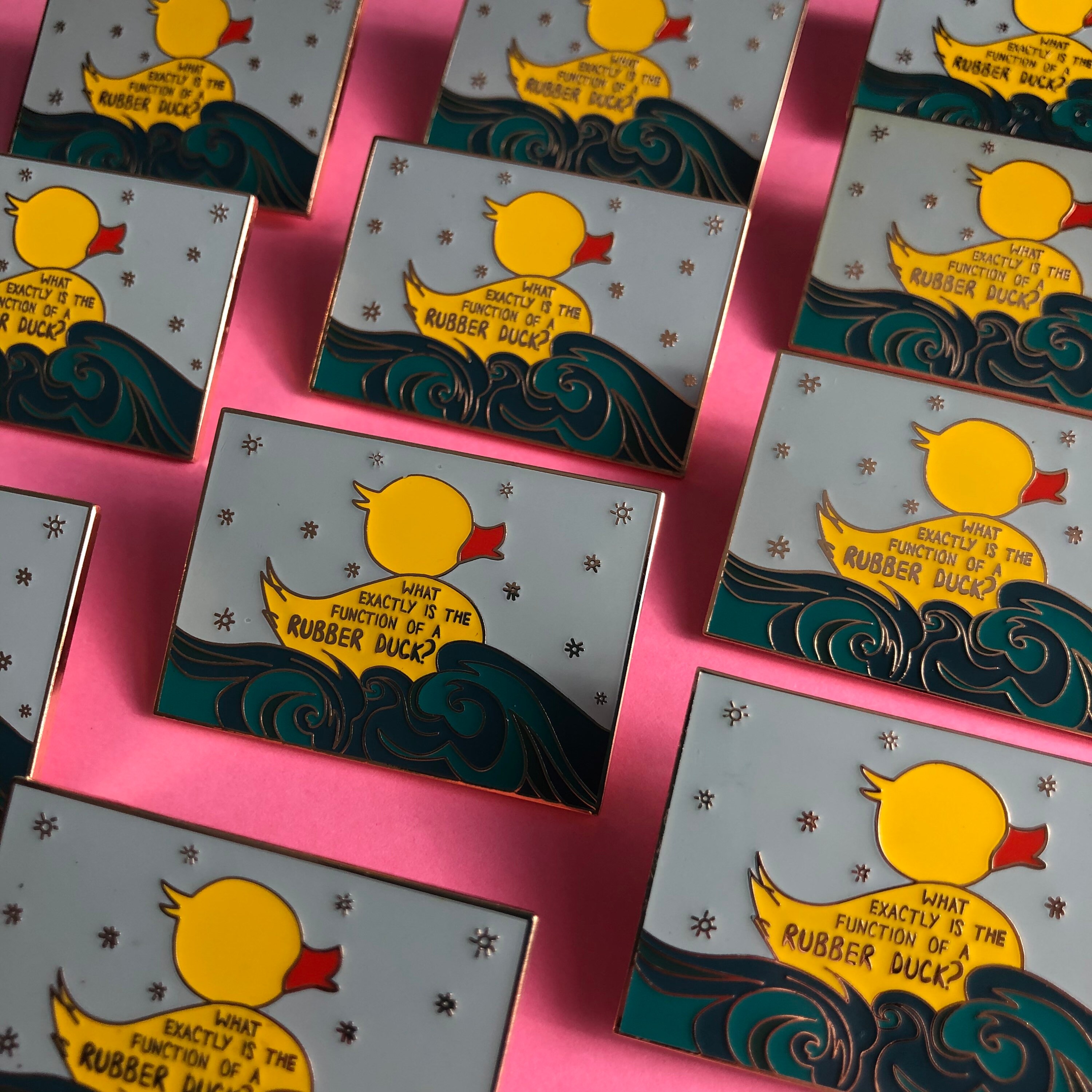 A GRADE Rubber Duck Pin Badge Wizard Pin Rubber Duck Pin | Etsy