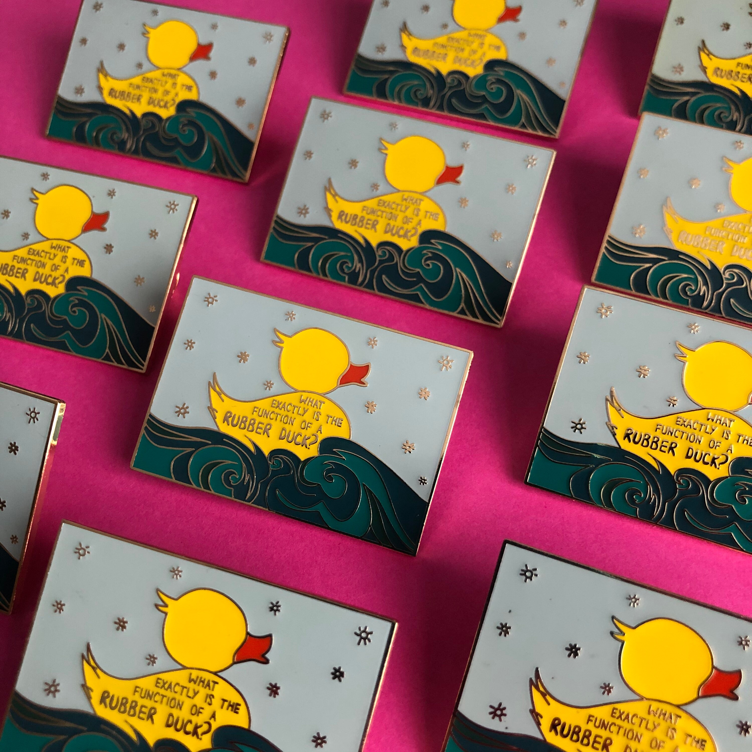 A GRADE Rubber Duck Pin Badge Wizard Pin Rubber Duck Pin | Etsy