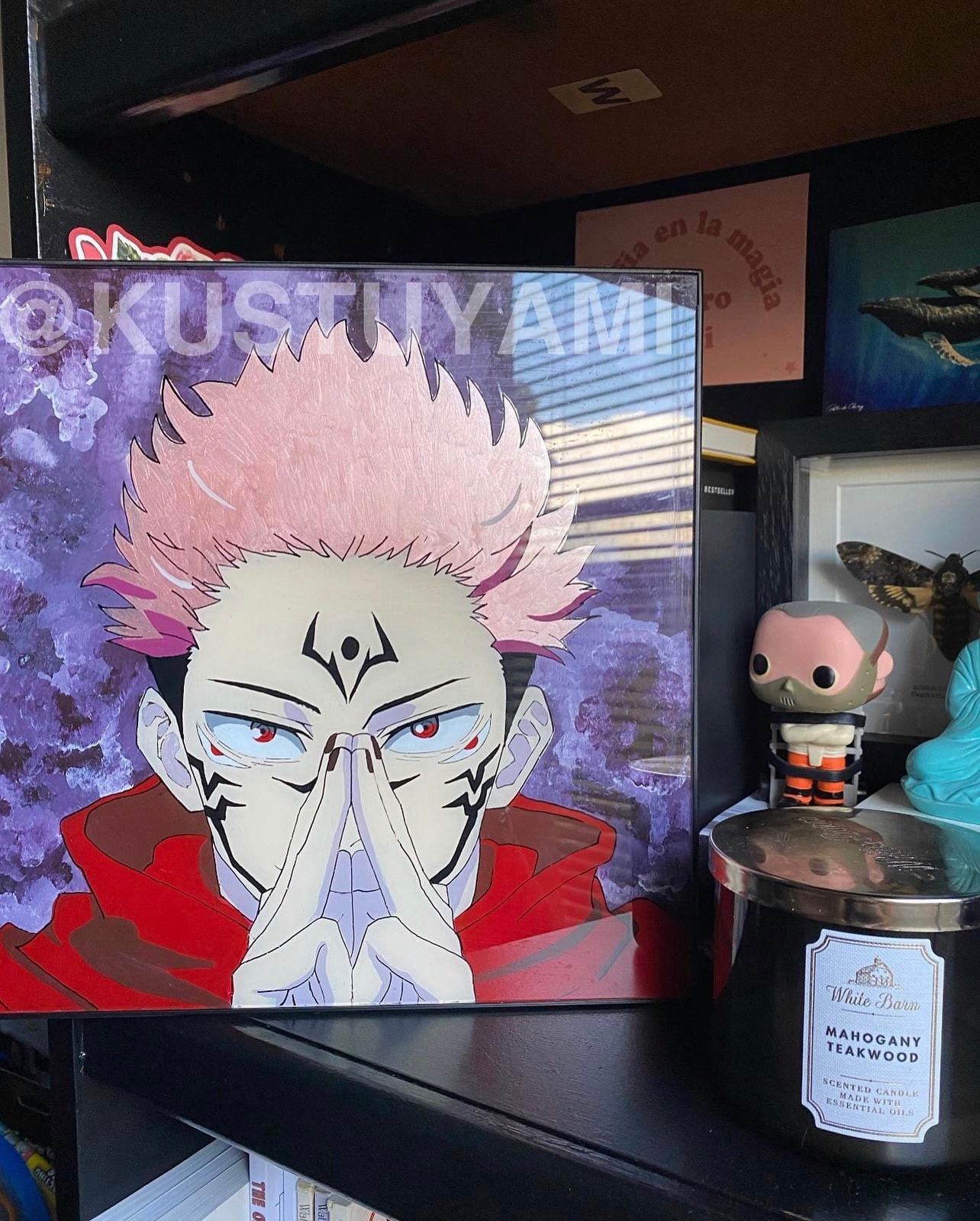 Sukuna Glass Painting. - Etsy