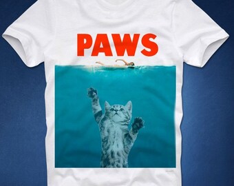Paws Jaws Cat Shirt - Etsy