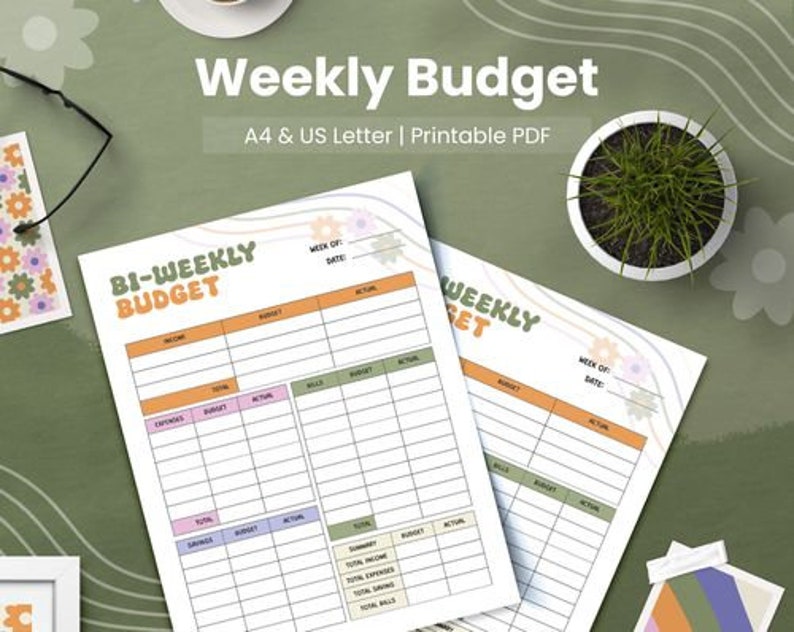 Groovy Bi-weekly Budget Printable Budget Template Groovy Template ...